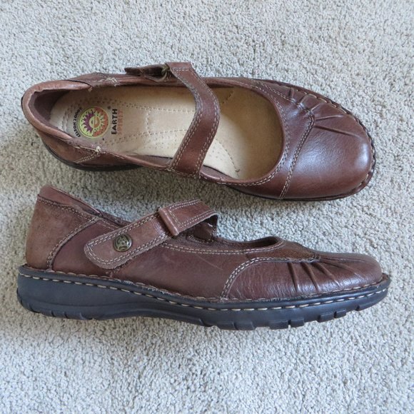 Earth Spirit | Shoes | Earth Spirit Women Gelron 200 Mary Jean Browntan Leather Shoes Size 8 ...
